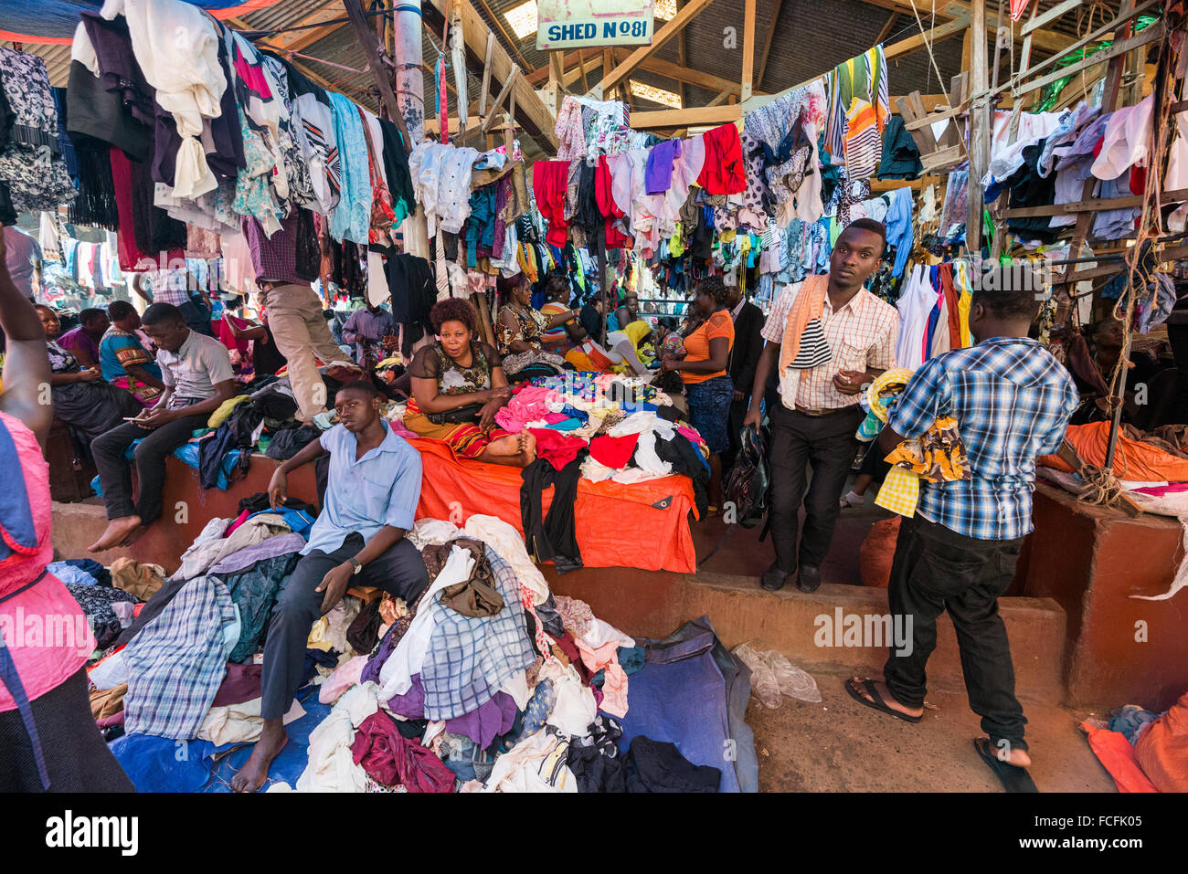 Owino Parkyard Market, Kampala, Uganda, Africa Stock Photo - Alamy