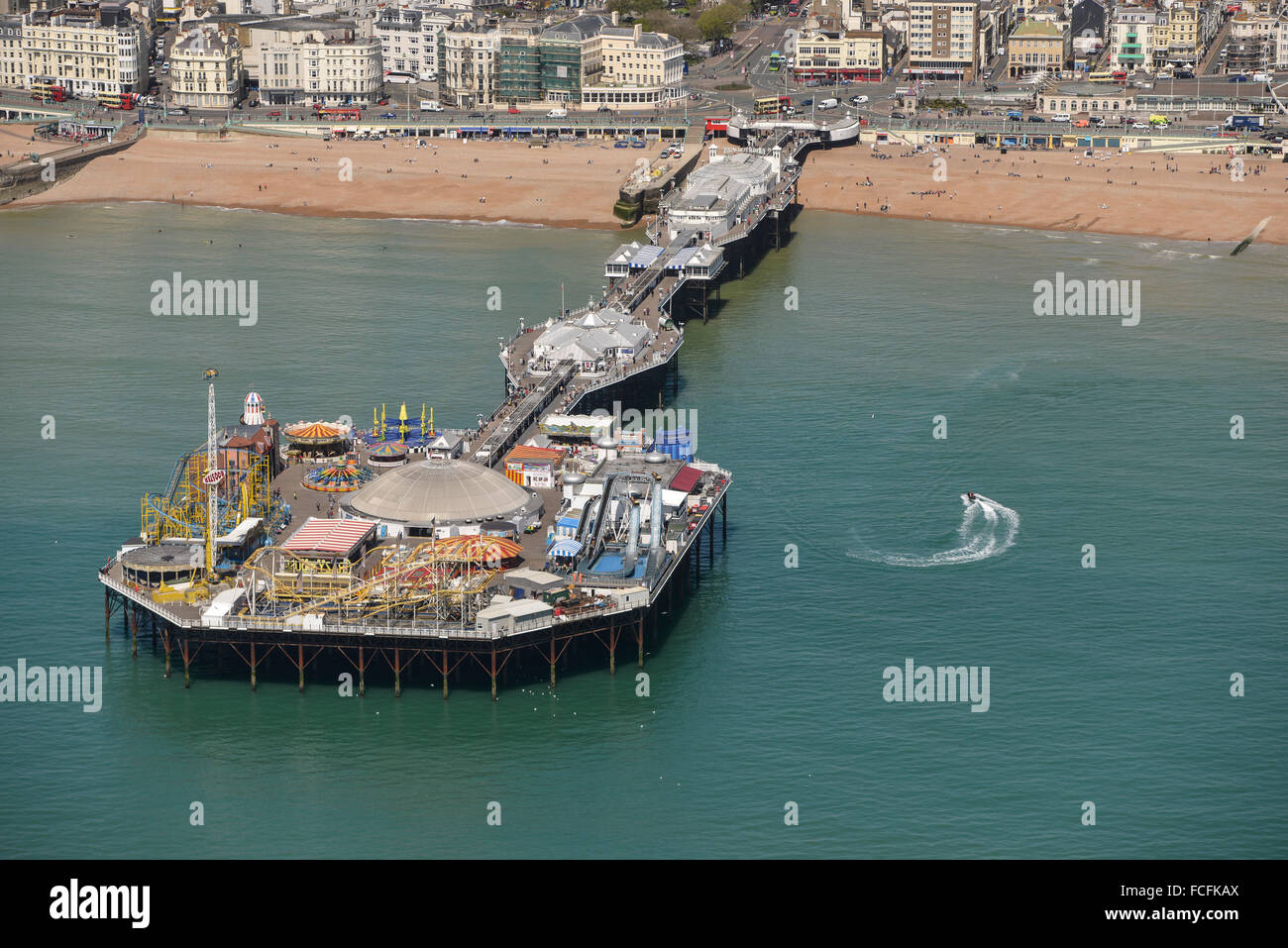 An aerial view of Brighton Pier Stock Photo - Alamy