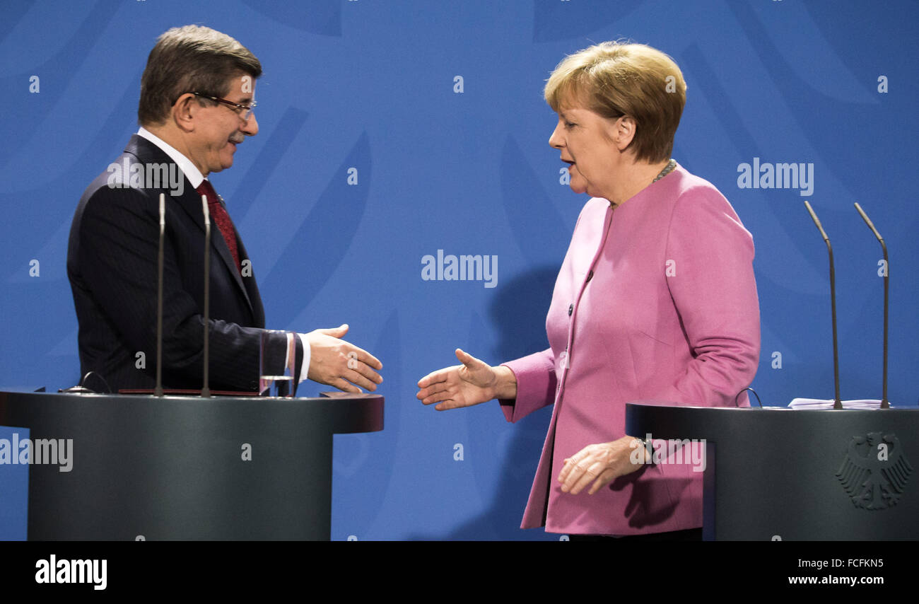 Berlin, Germany. 22nd Jan, 2016. German Chancellor Angela Merkel (CDU ...