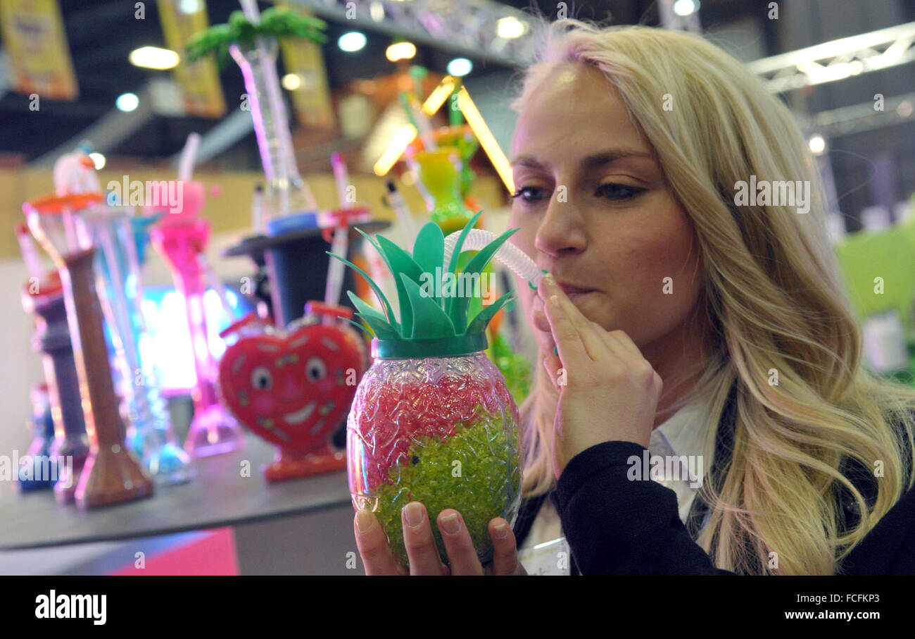 Helena Gretzinger drinking slush ice from a plastic pineapple on the ...