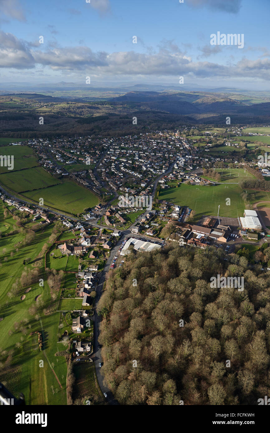 An aerial view of the Gloucestershire village of Berry Hill and ...