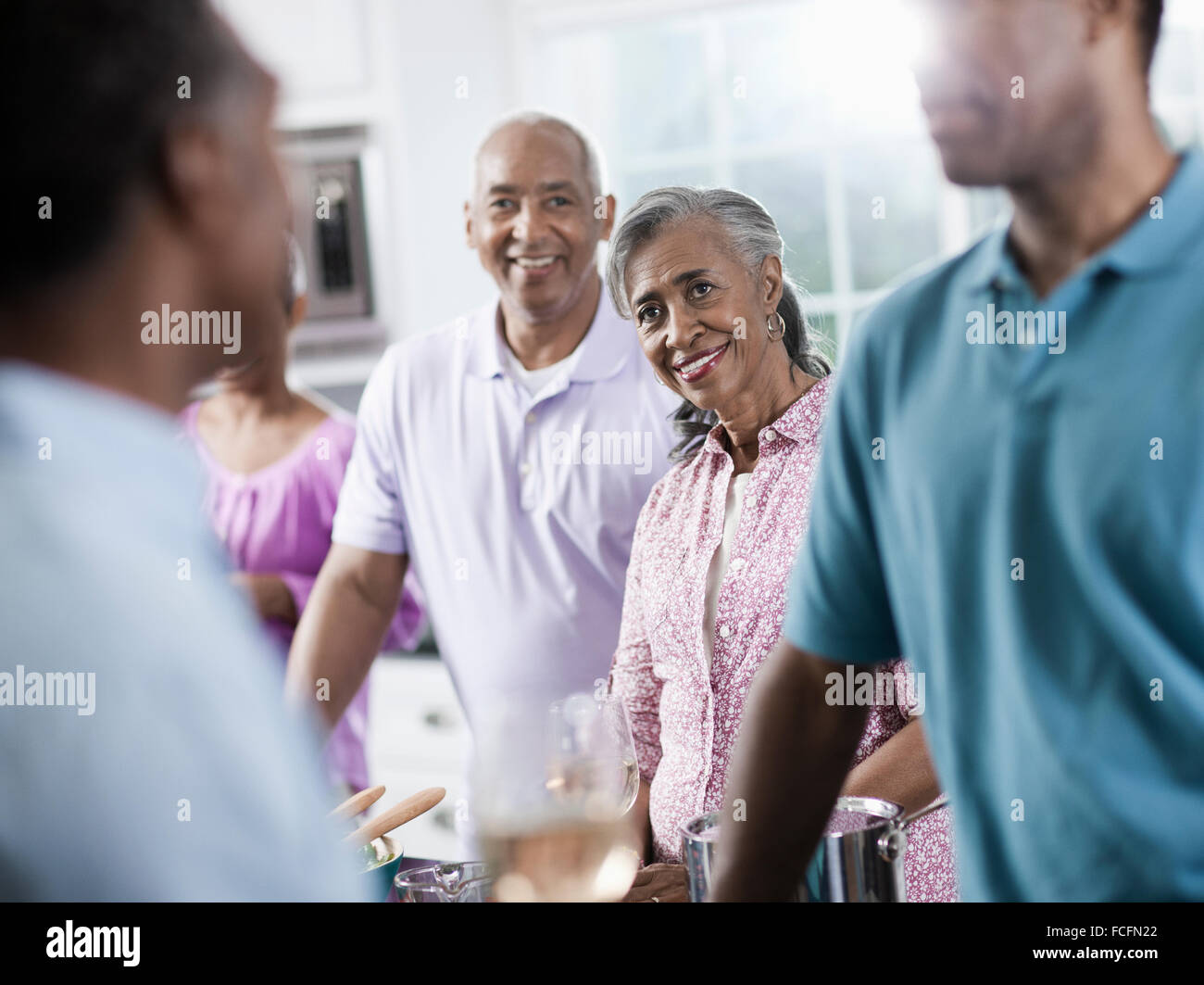 A group of African Americans of similar age, the baby boomer generation ...