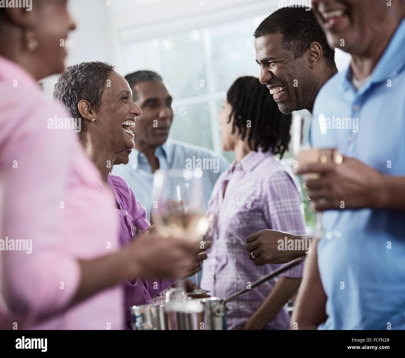 A group of African Americans of similar age, the baby boomer generation ...