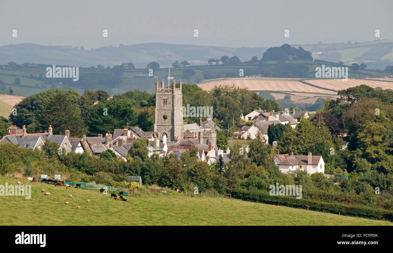 The village of Drewsteignton nestles in a small valley on the northern ...