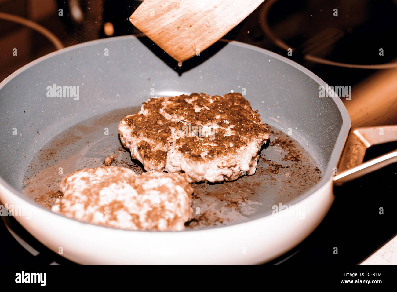 Making beautiful burger at home Stock Photo - Alamy