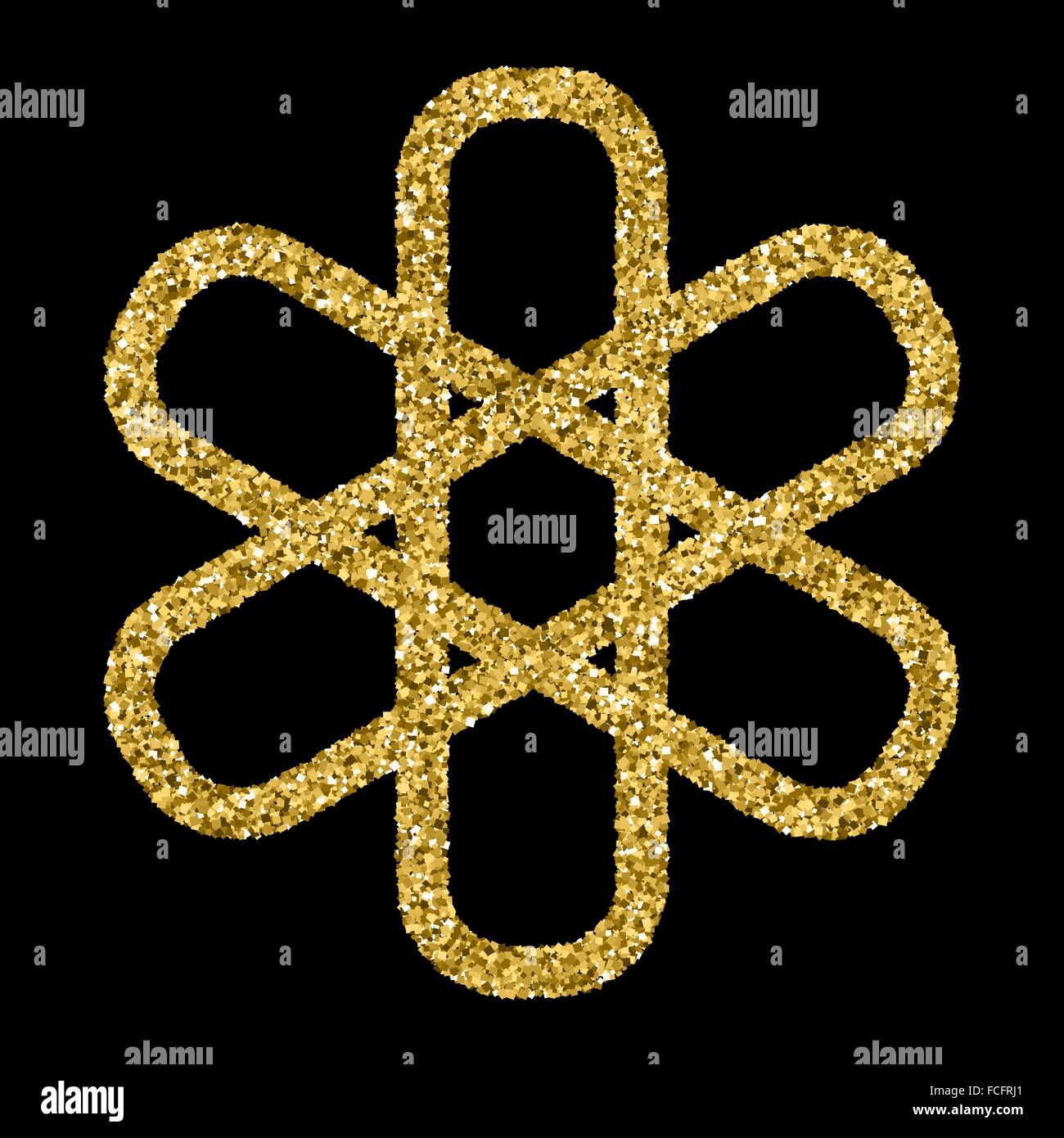 Golden glittering logo template Stock Vector Image & Art - Alamy