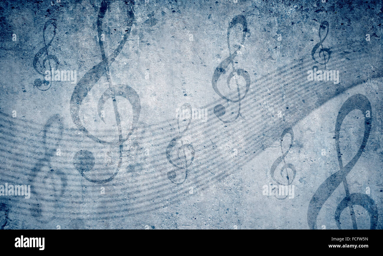 Conceptual image of music theme with keys and notes Stock Photo - Alamy