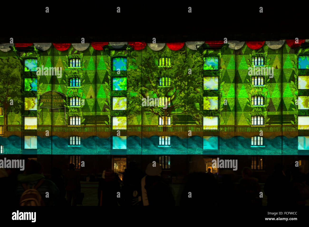 LONDON, UK - JANUARY 15, 2016: 'Circus of Light' - animated show ...