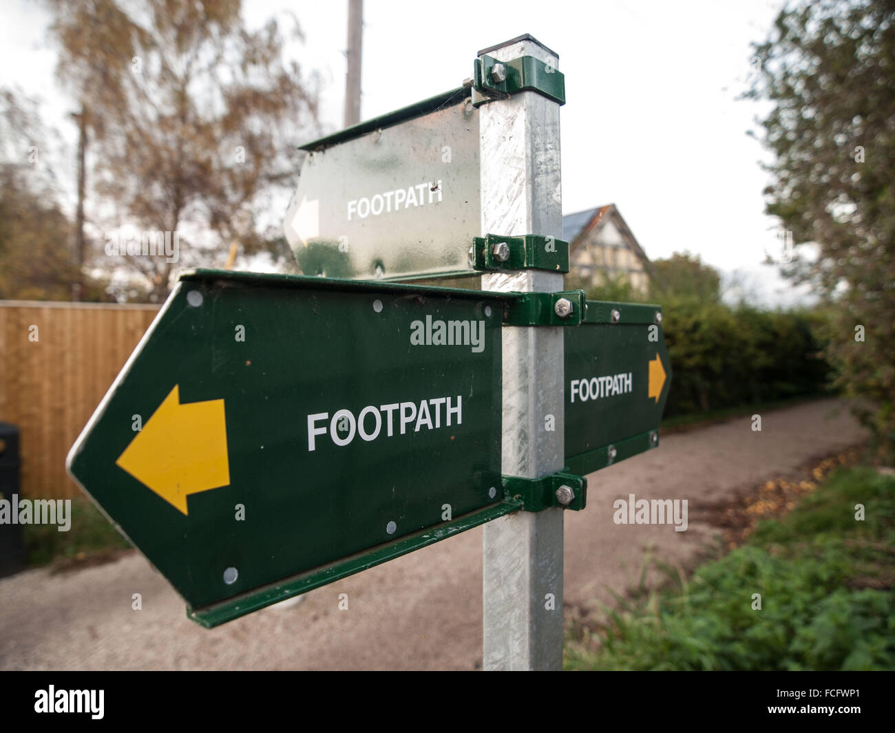 Direction arrow on footpath hi-res stock photography and images - Alamy