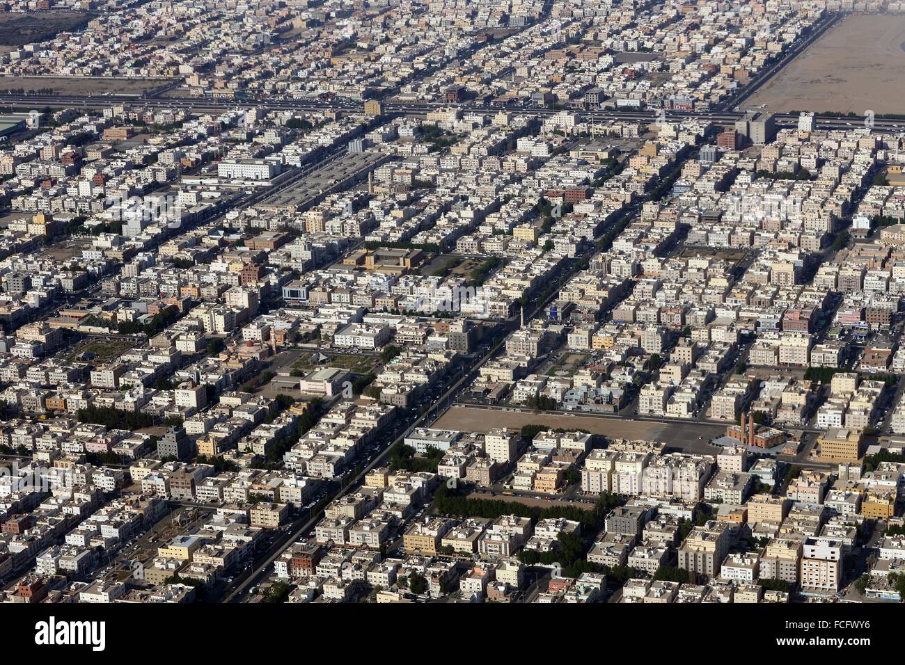 Aerial view of Jeddah, Kingdom of Saudi Arabia, Asia Stock Photo ...