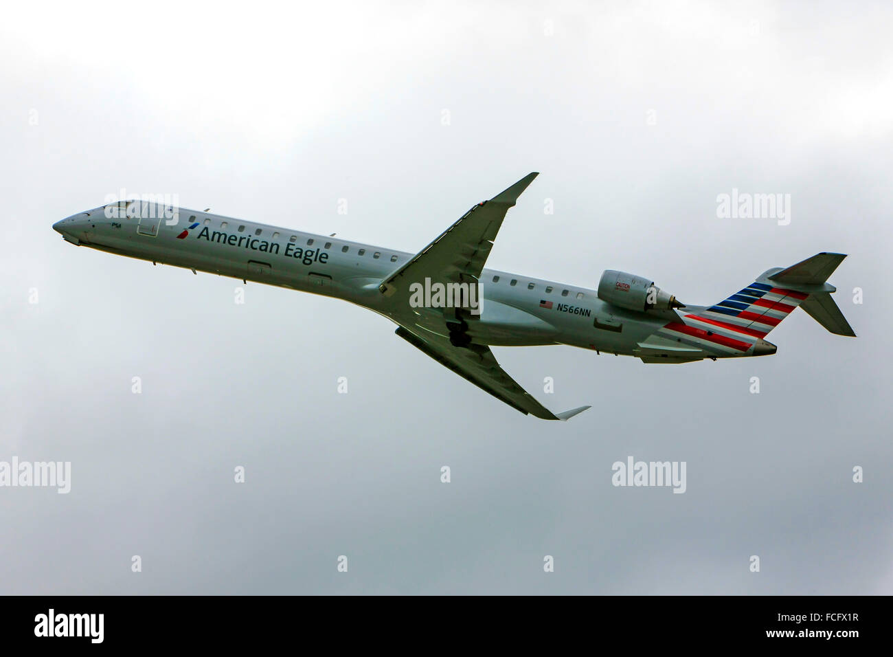 Canadair CL-600-2D24 commercial jet passenger plane of American ...