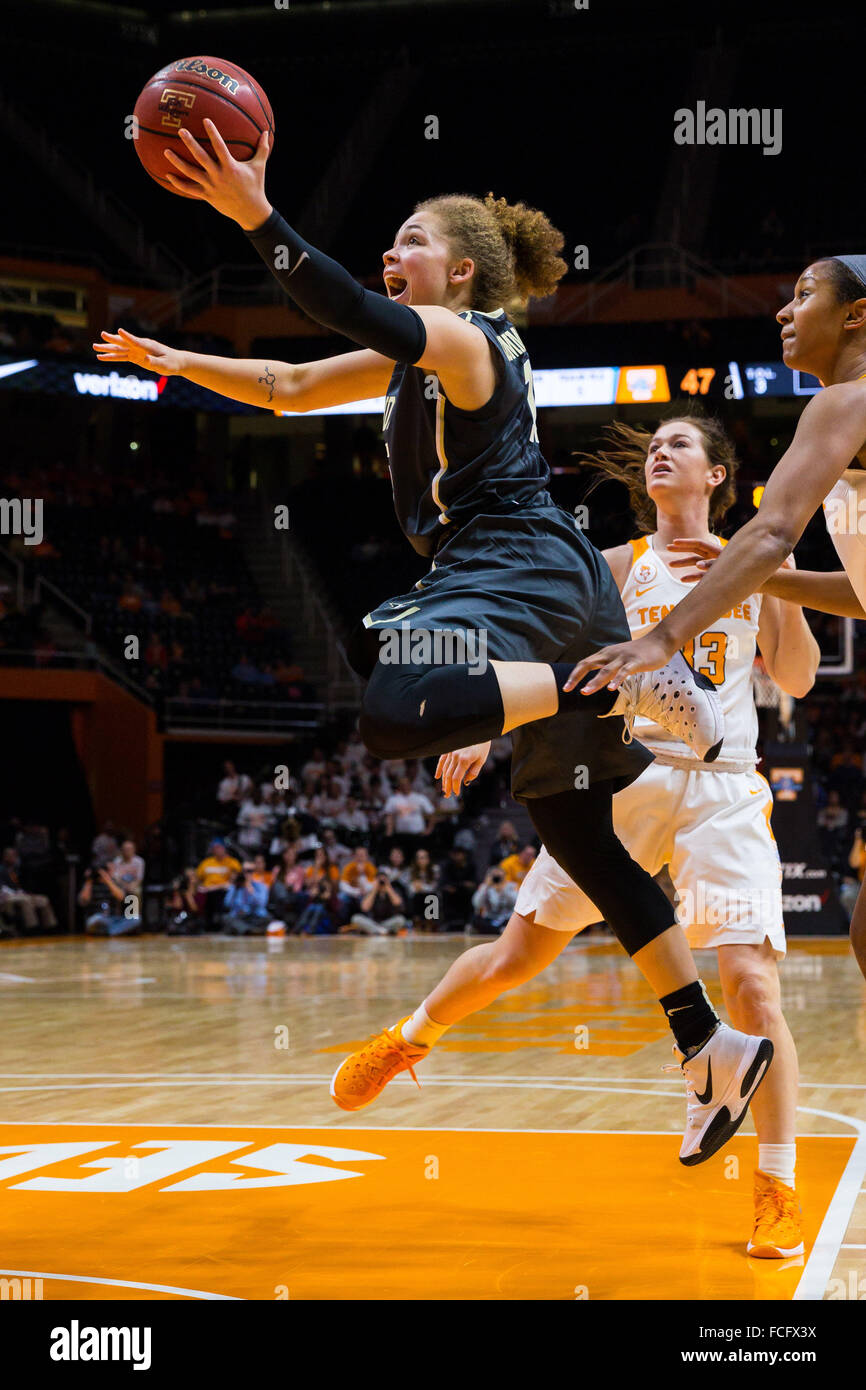 January 21, 2016: Jasmine Jenkins #15 of the Vanderbilt Commodores ...