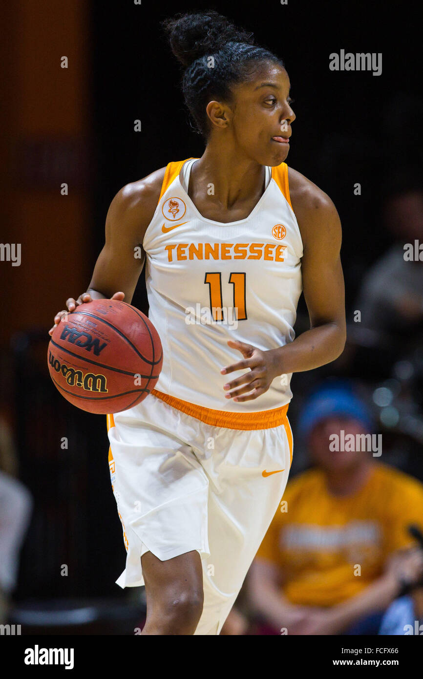 January 21, 2016: Diamond DeShields #11 of the Tennessee Lady ...