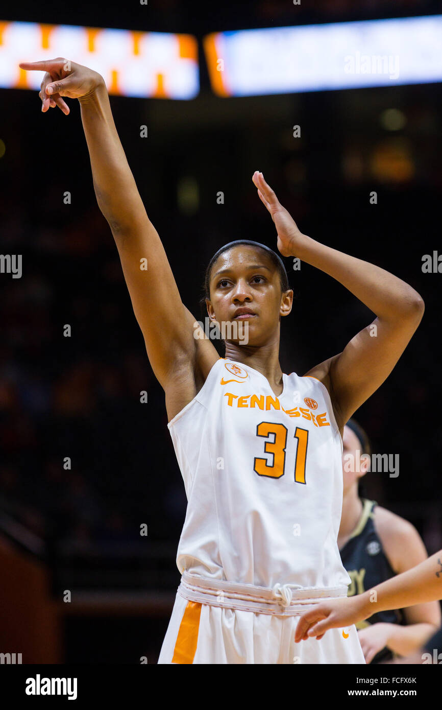 January 21, 2016: Jaime Nared #31 of the Tennessee Lady Volunteers ...