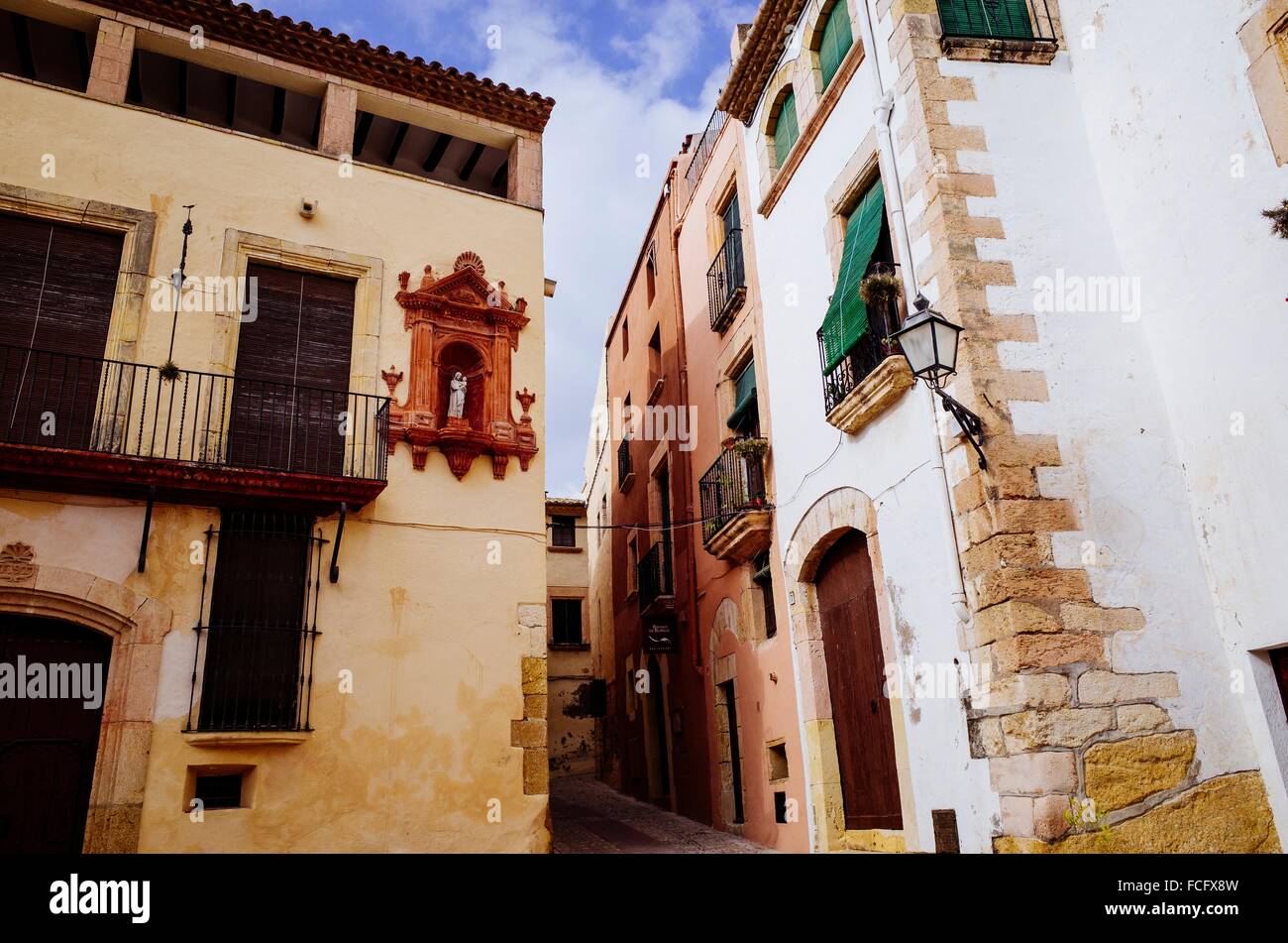 Ancient buildings in Barcelona, Spain Stock Photo - Alamy