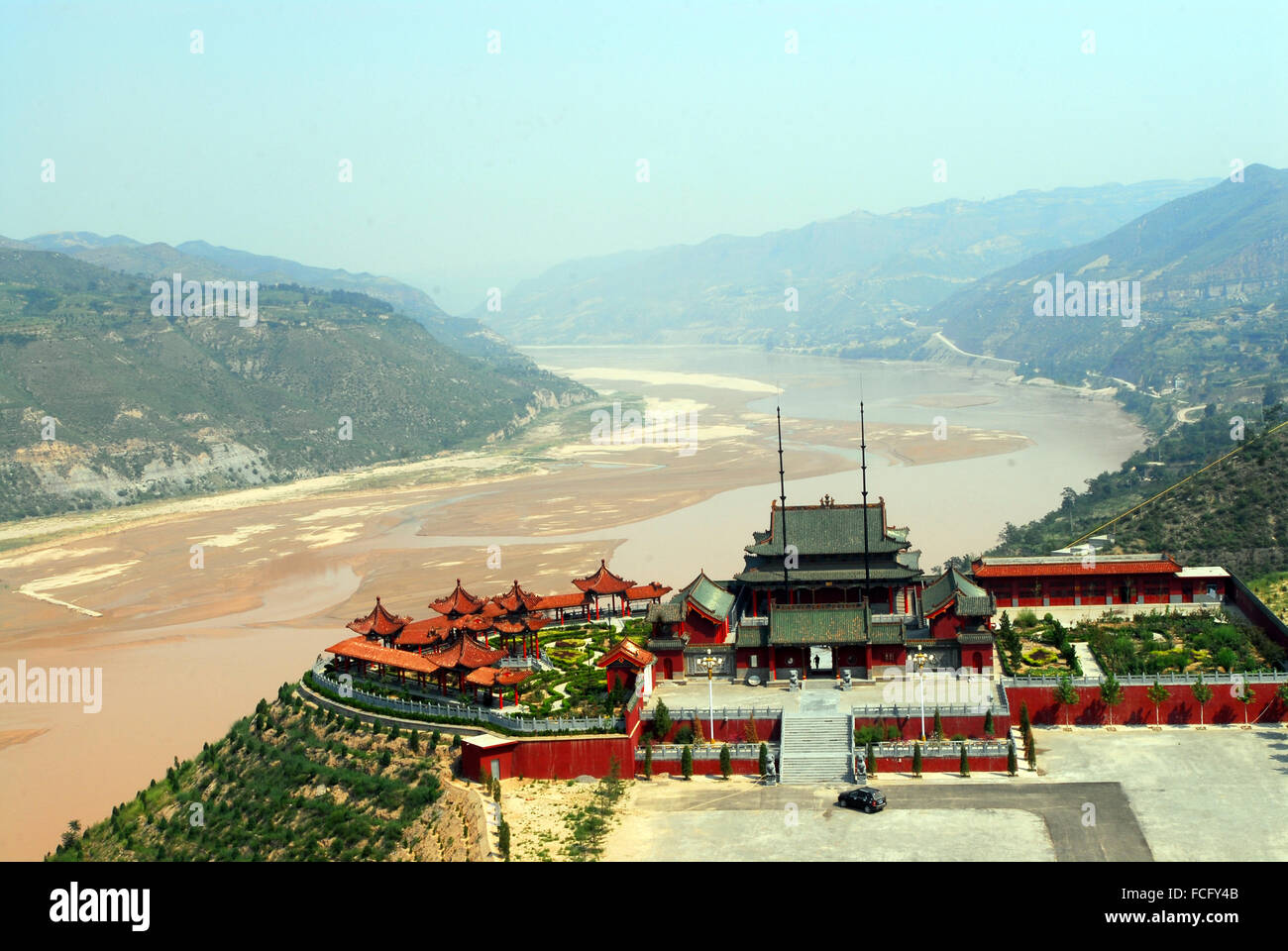 the Yellow River ferry Stock Photo - Alamy