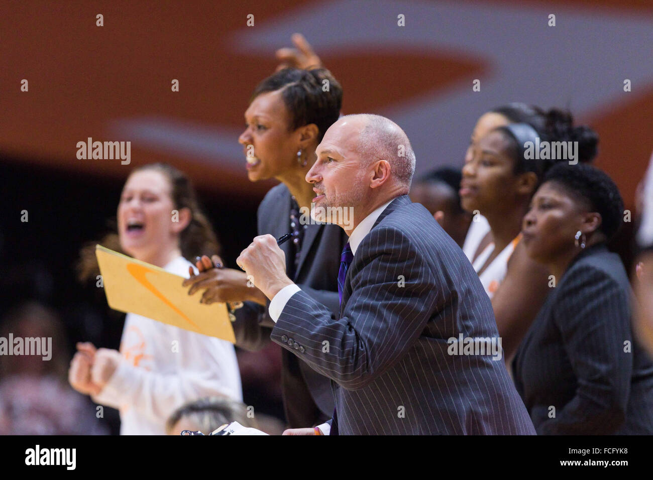 January 21, 2016: assistant head coach Dean Lockwood of the Tennessee ...