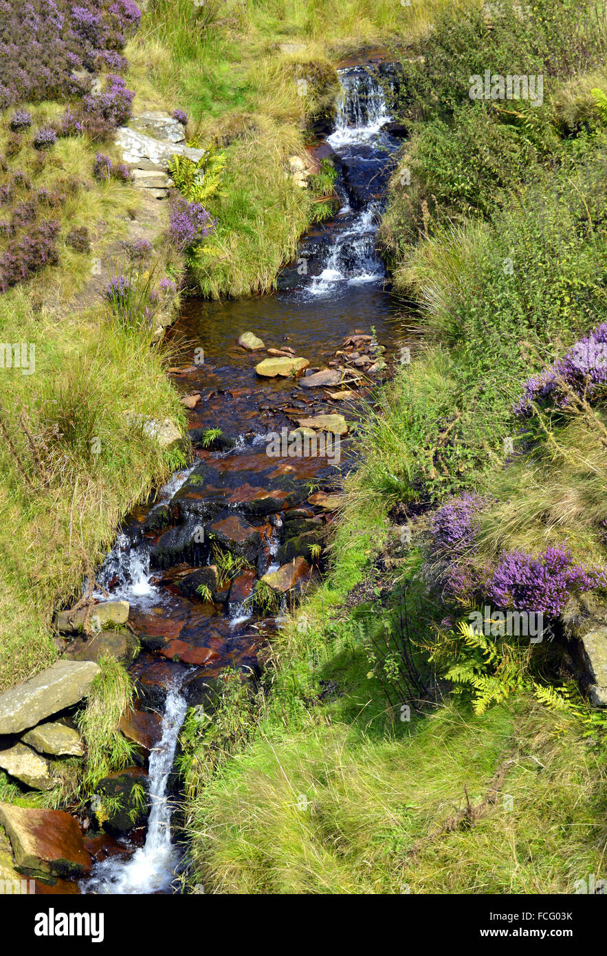 Waterfall in the Peak District in Derbyshire, England Stock Photo - Alamy