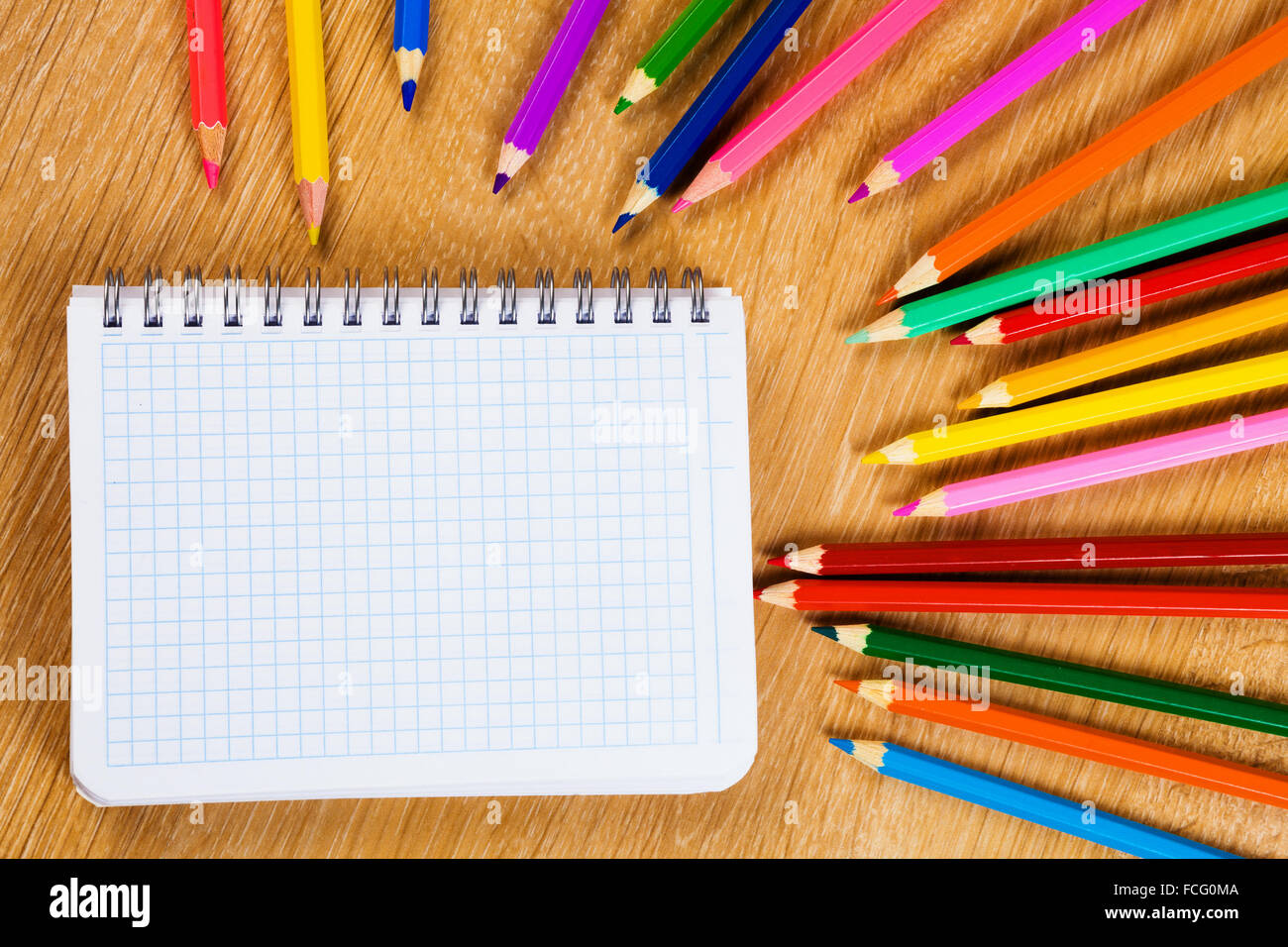 Notepad page children pencil hi-res stock photography and images - Alamy