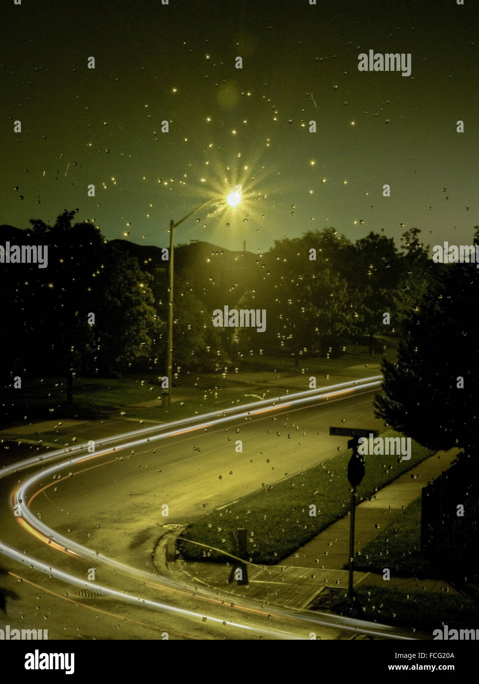 Headlights dark road hi-res stock photography and images - Alamy