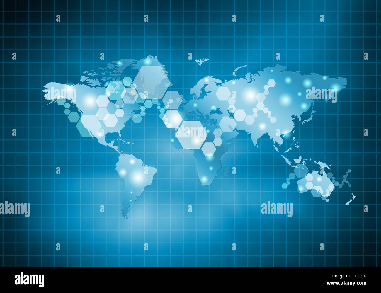 Background digital image of world map with connection lines Stock Photo ...
