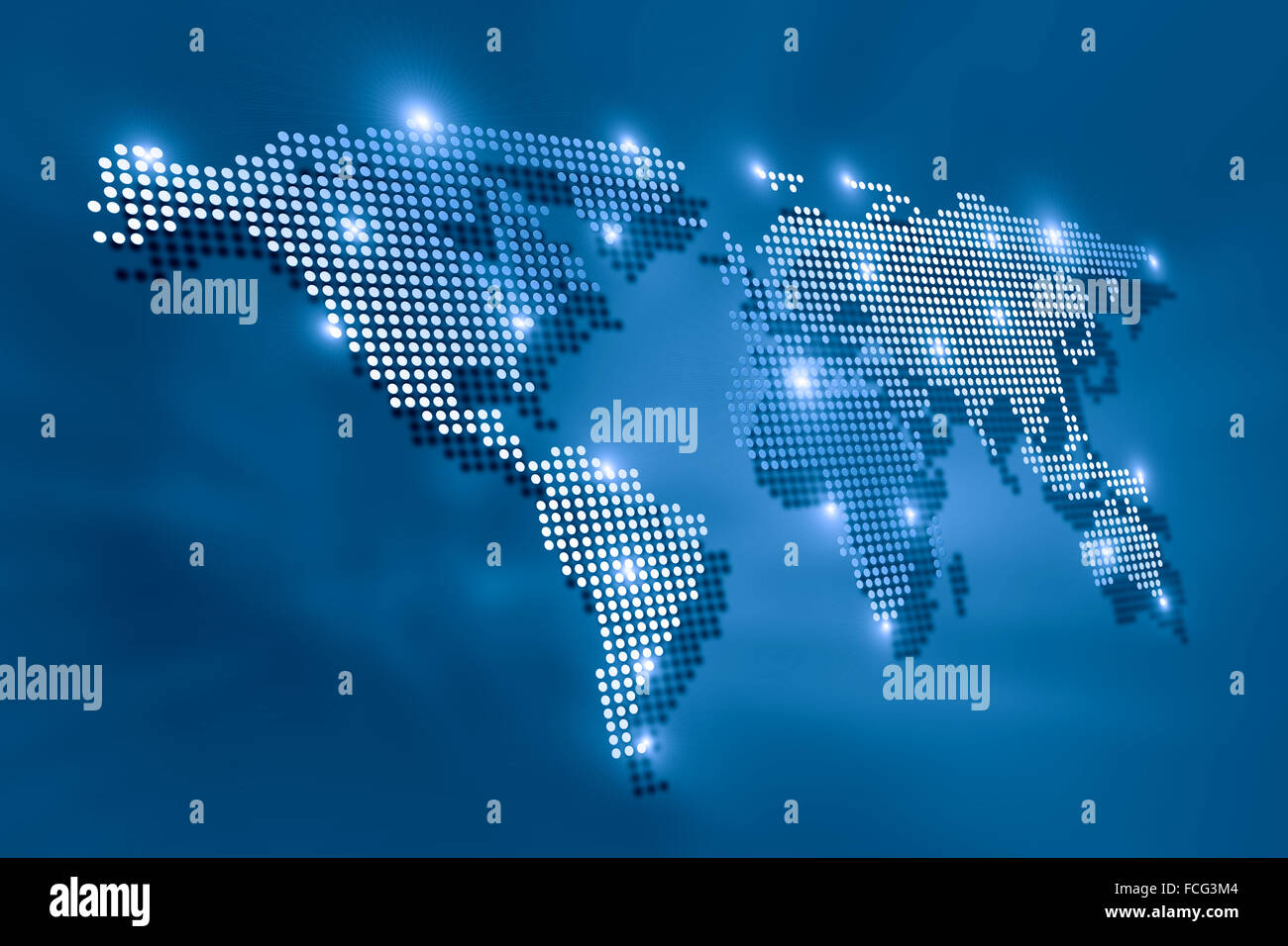 Background digital image of world map with connection lines Stock Photo ...