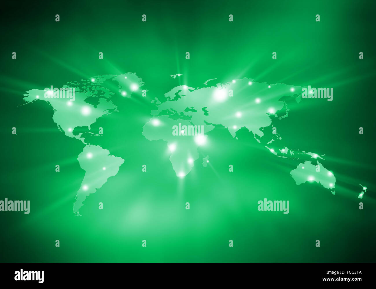Background digital image of world map with connection lines Stock Photo ...