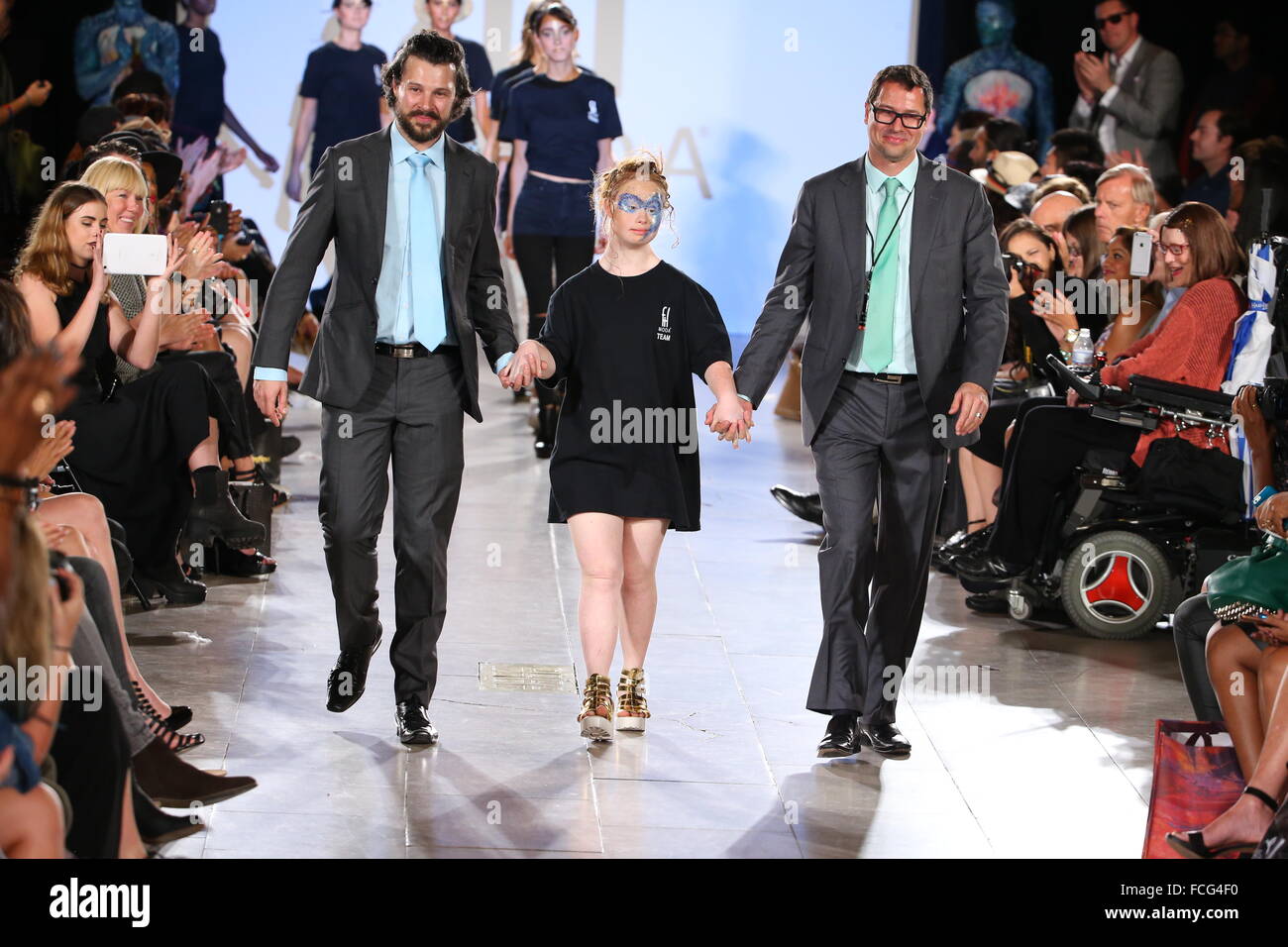 Model Madeline Stuart and designers walk Hendrik Vermeulen runway at ...