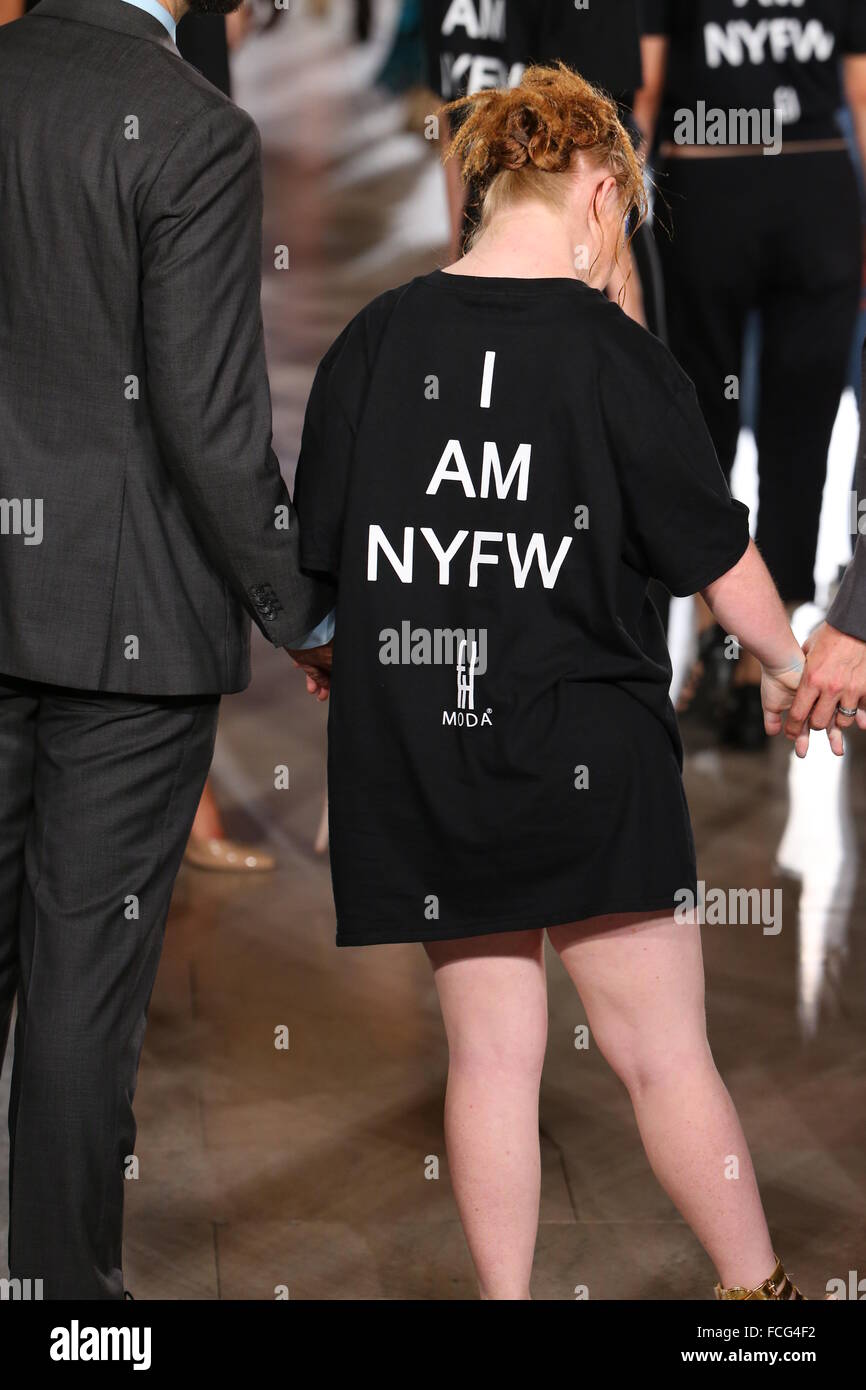 Model Madeline Stuart and designers walk Hendrik Vermeulen runway at ...