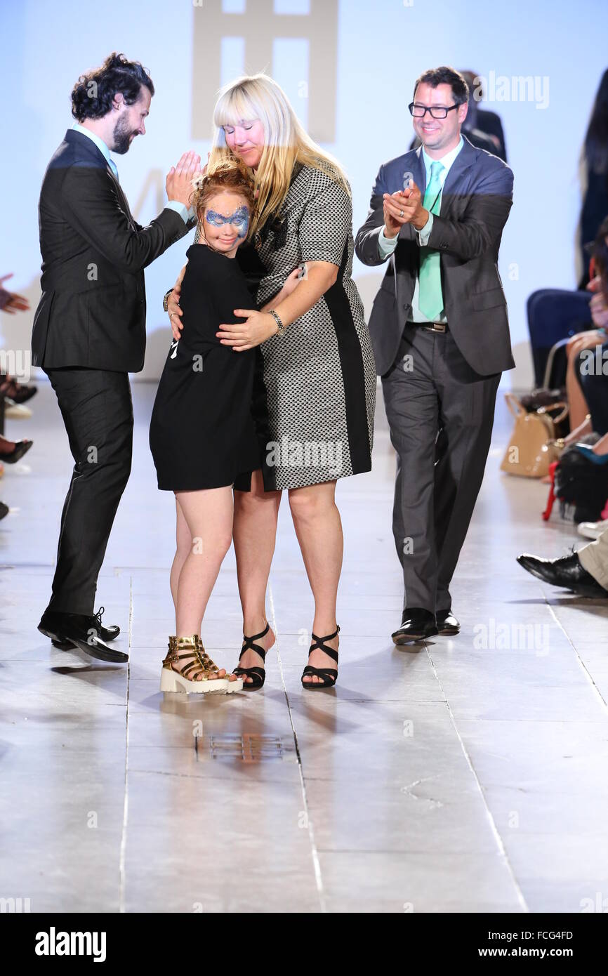 Model Madeline Stuart and designers walk Hendrik Vermeulen runway at ...
