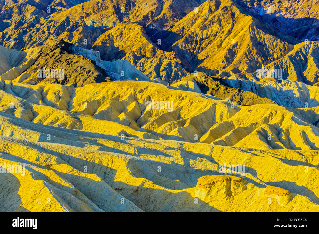 Zabriskie Point at sunrise in Death Valley, California Stock Photo - Alamy