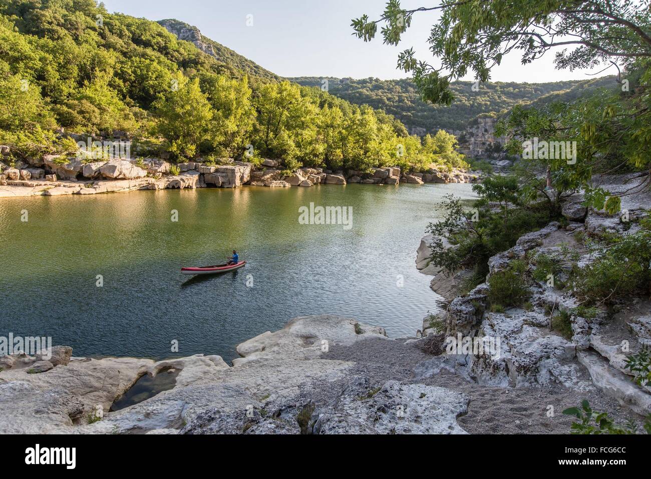 NATURE RESERVE OF THE GORGES OF THE ARDECHE, ARDECHE (07), RHONE ALPES ...