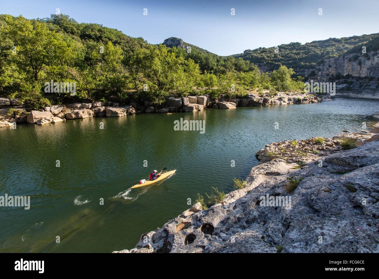 NATURE RESERVE OF THE GORGES OF THE ARDECHE, ARDECHE (07), RHONE ALPES ...