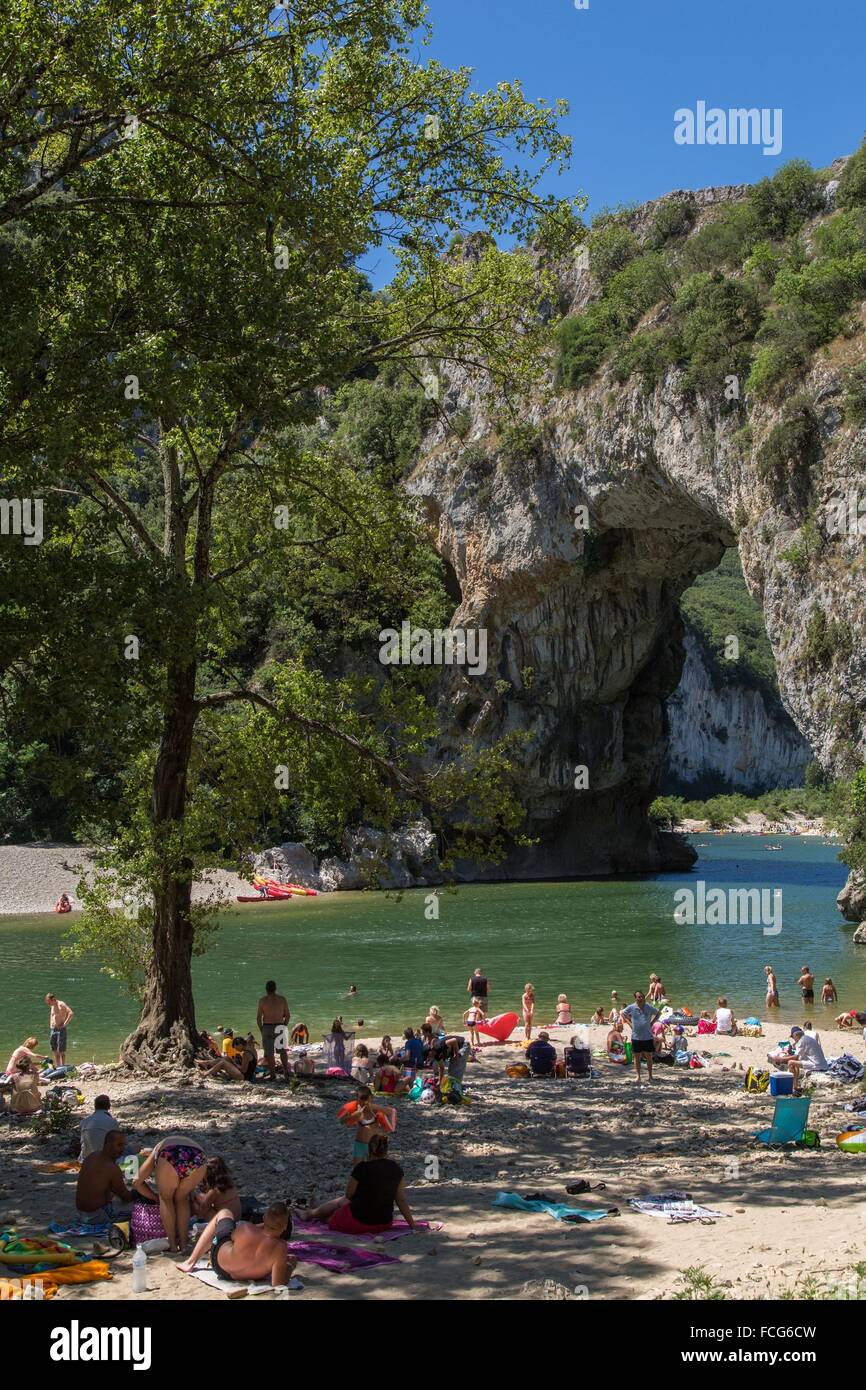 NATURE RESERVE OF THE GORGES OF THE ARDECHE, ARDECHE (07), RHONE ALPES ...