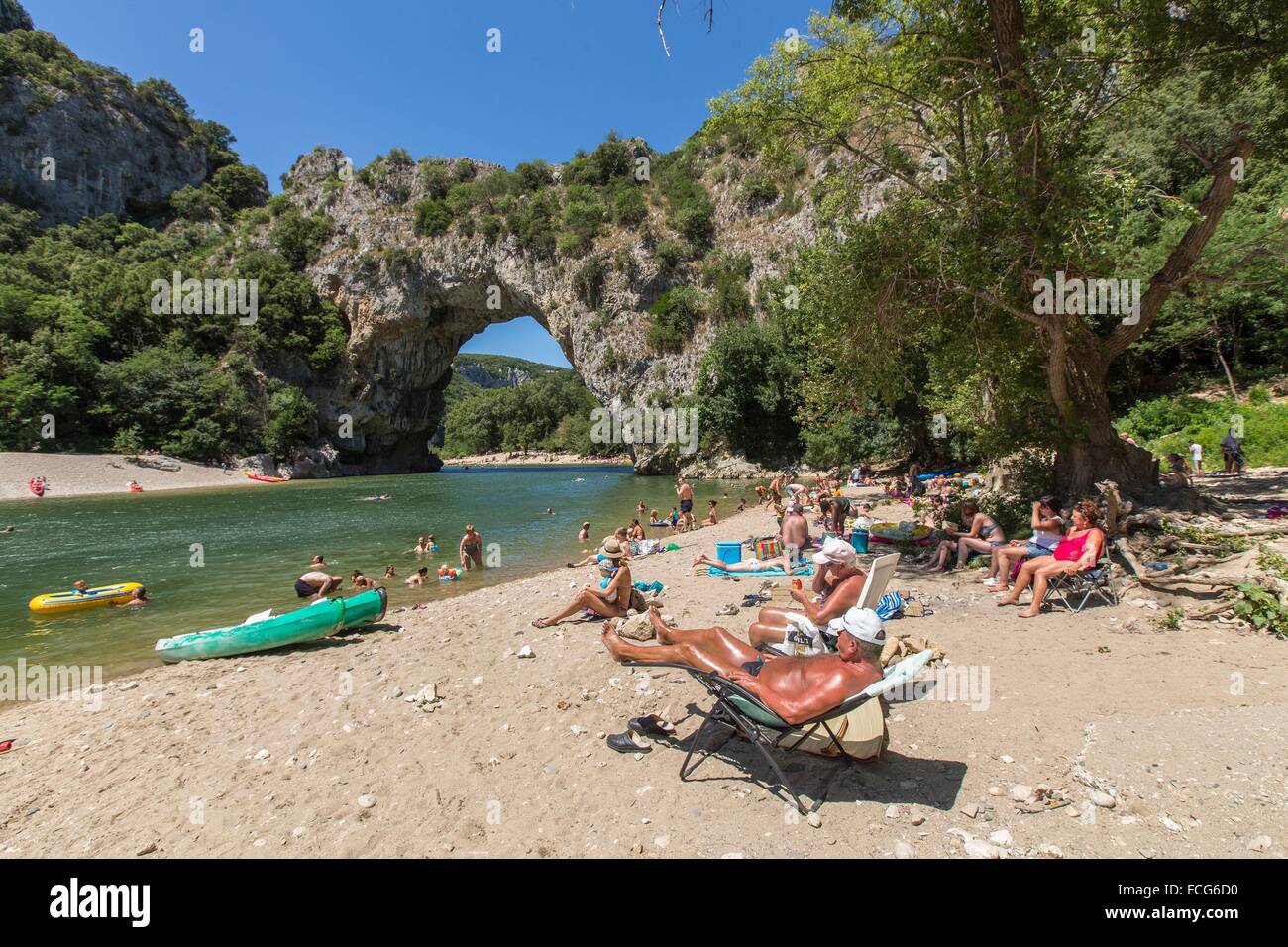 NATURE RESERVE OF THE GORGES OF THE ARDECHE, ARDECHE (07), RHONE ALPES ...