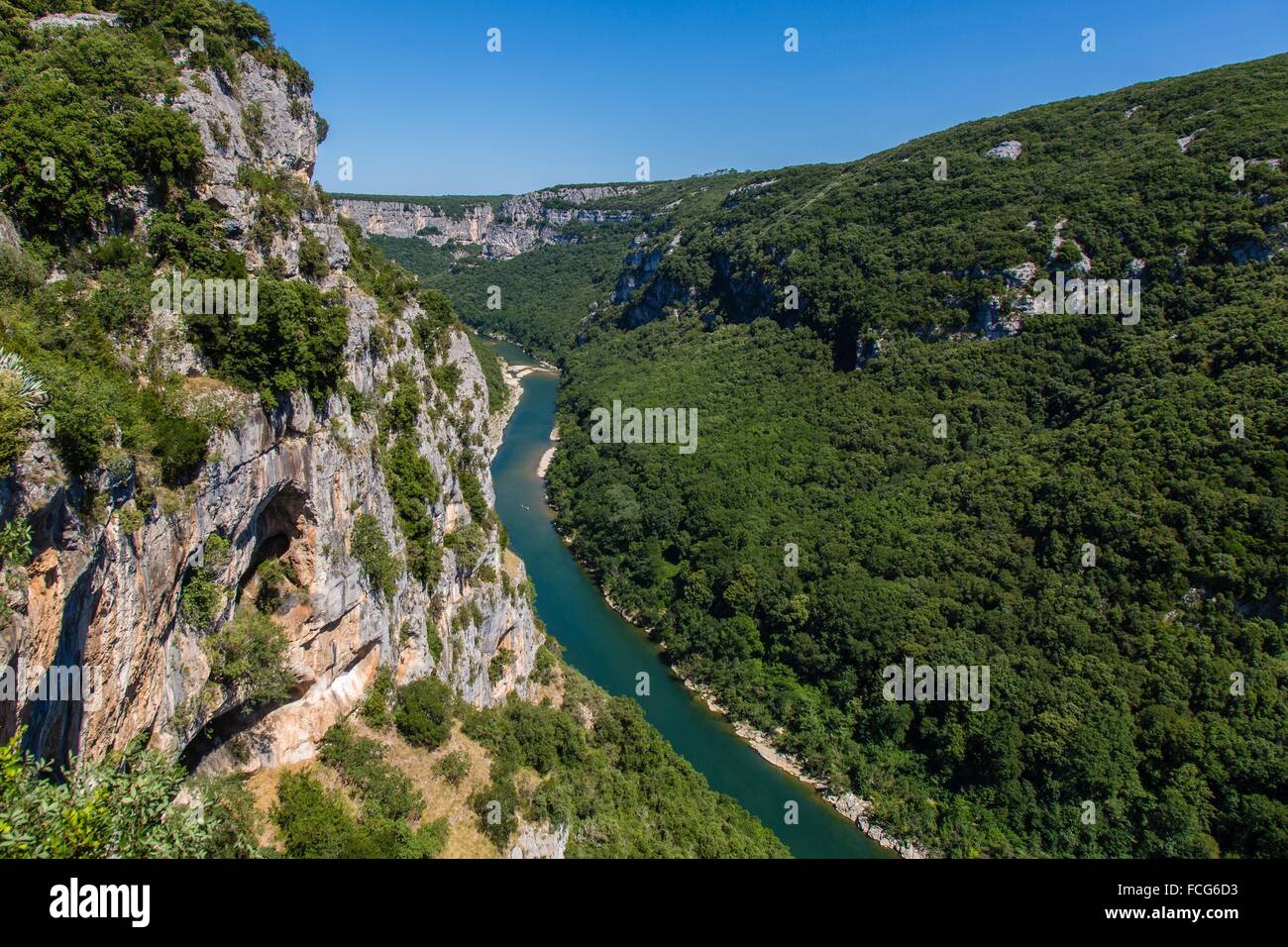 NATURE RESERVE OF THE GORGES OF THE ARDECHE, ARDECHE (07), RHONE ALPES ...
