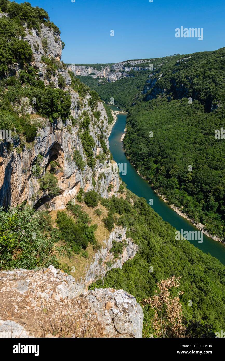 NATURE RESERVE OF THE GORGES OF THE ARDECHE, ARDECHE (07), RHONE ALPES ...