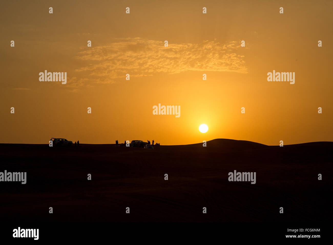 Sunset at the Pink Rock Desert, Sharjah, Dubai, UAE Stock Photo - Alamy