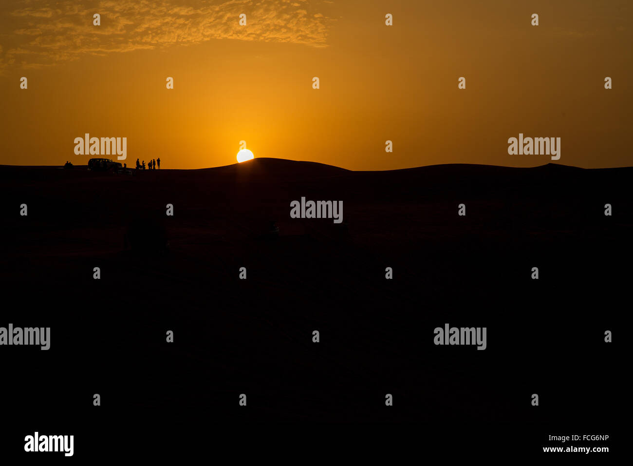 Sunset at the Pink Rock Desert, Sharjah, Dubai, UAE Stock Photo - Alamy