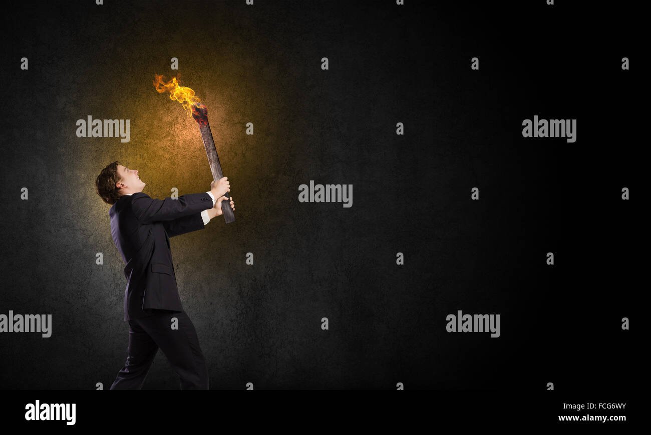 Torch in hand hi-res stock photography and images - Alamy