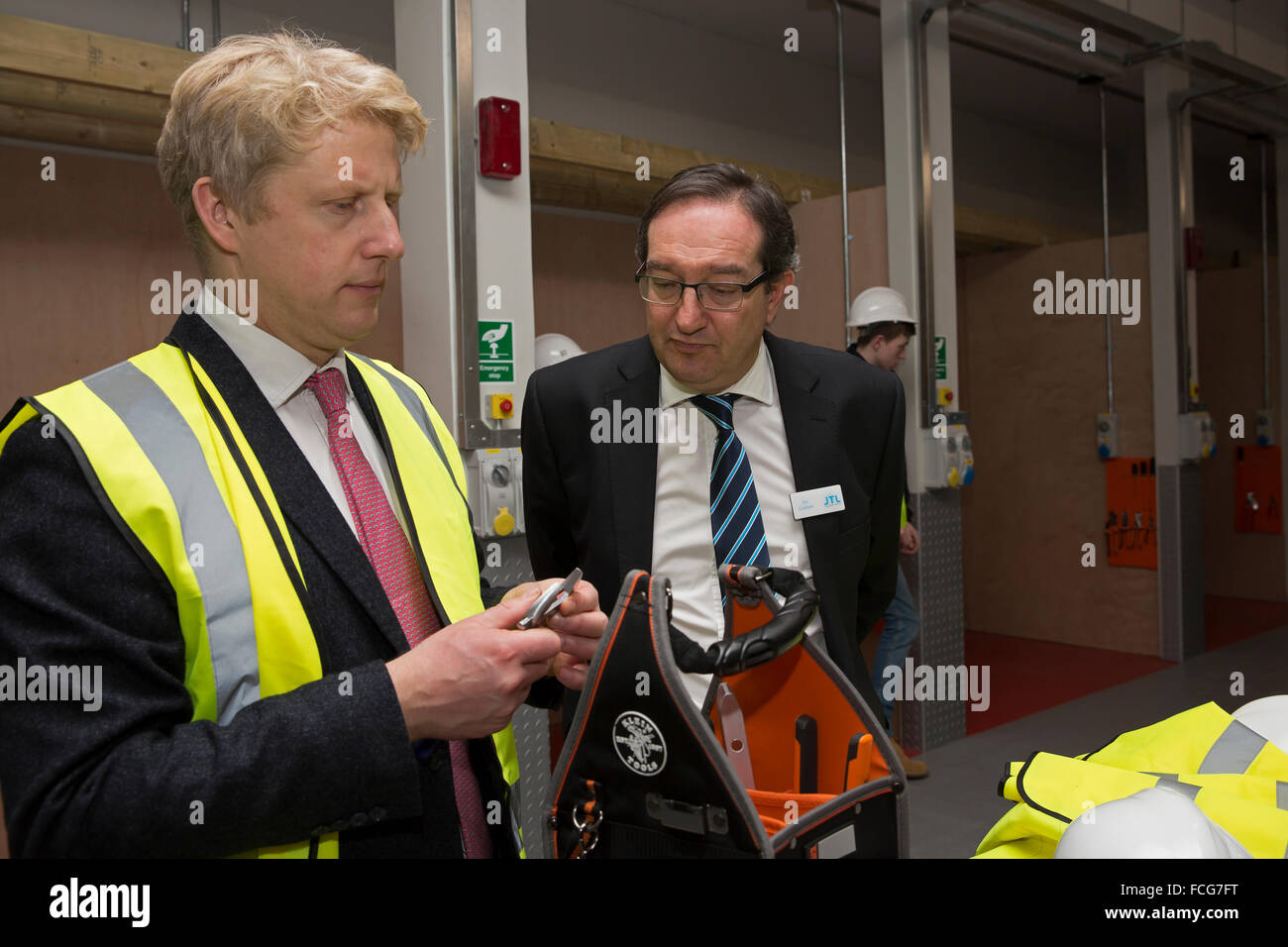 Orpington,UK,22nd January 2016,Jo Johnson MP poses with Jon Graham ...