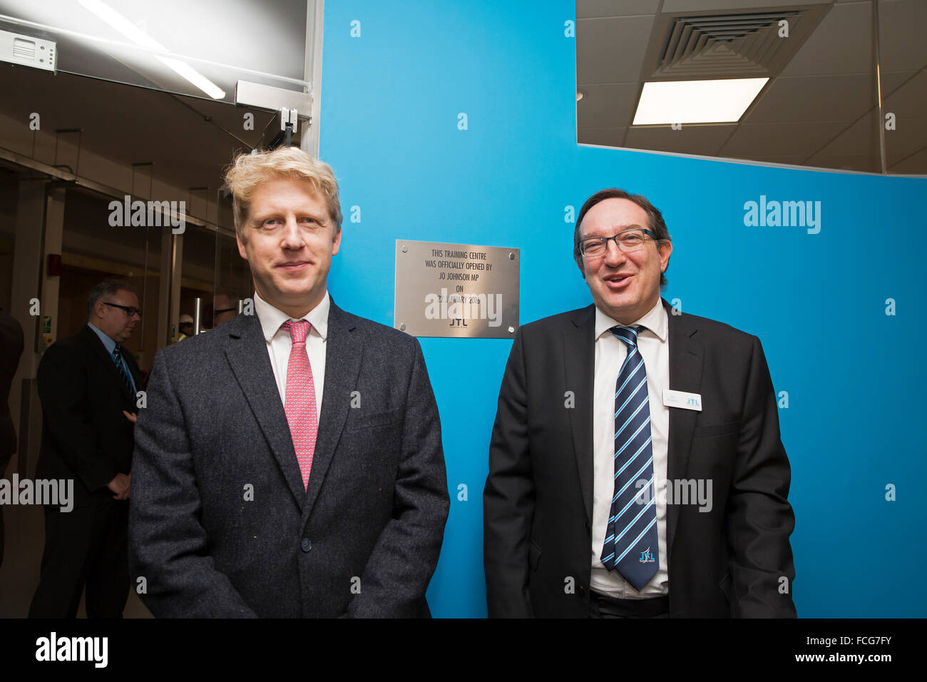 Orpington,UK,22nd January 2016,Jo Johnson MP poses with Jon Graham ...