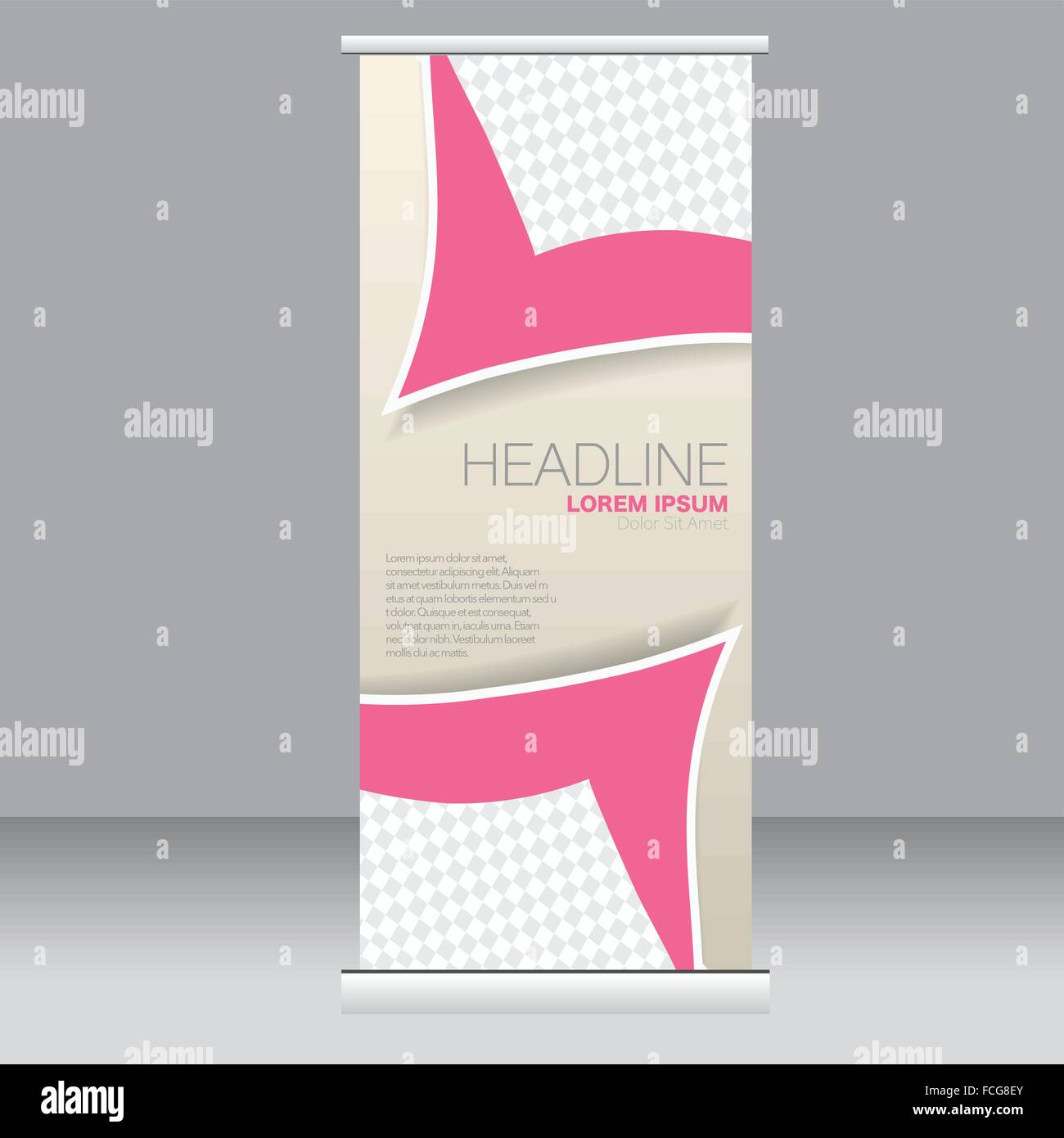 Roll up banner stand template. Abstract background for design Stock ...