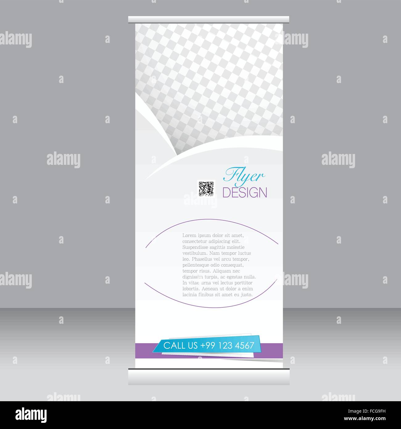 Roll up banner stand template. Abstract background for design Stock ...