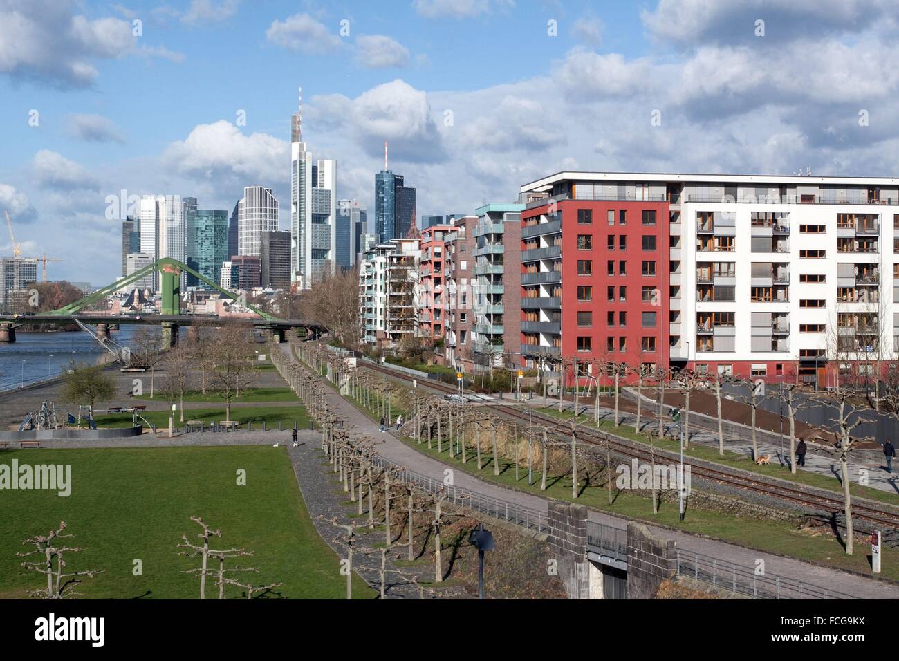 ILLUSTRATION OF FRANKFURT, STATE OF HESSE, GERMANY Stock Photo - Alamy