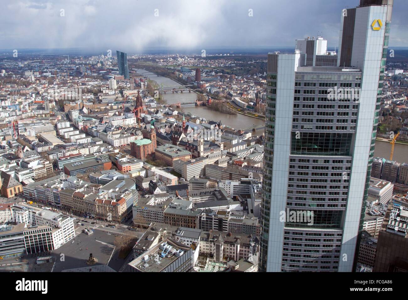 ILLUSTRATION OF FRANKFURT, STATE OF HESSE, GERMANY Stock Photo - Alamy