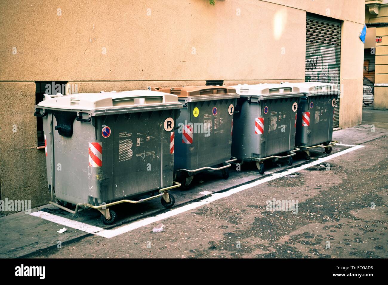 Four bins hi-res stock photography and images - Alamy