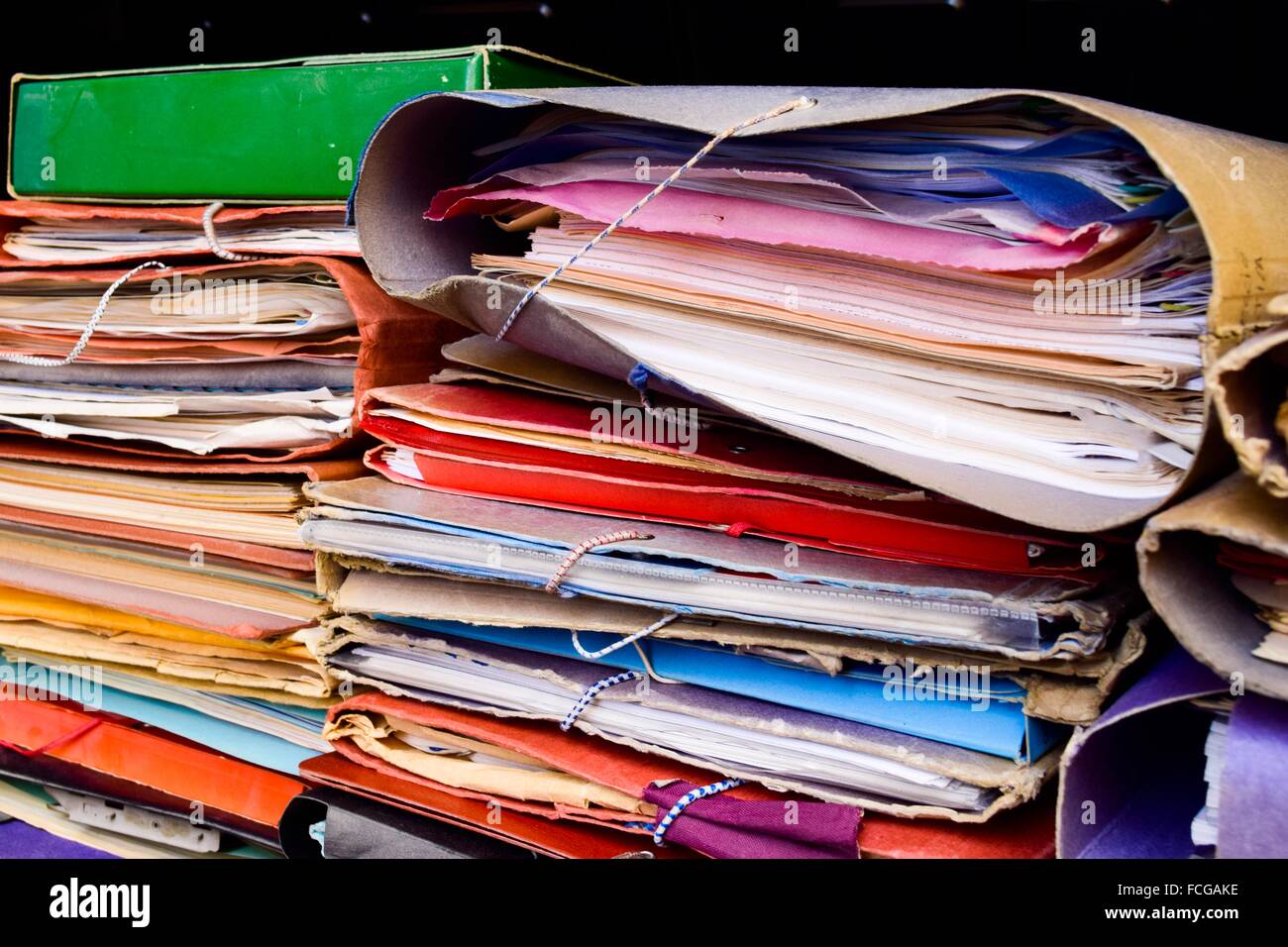 Old folder with documents hi-res stock photography and images - Alamy