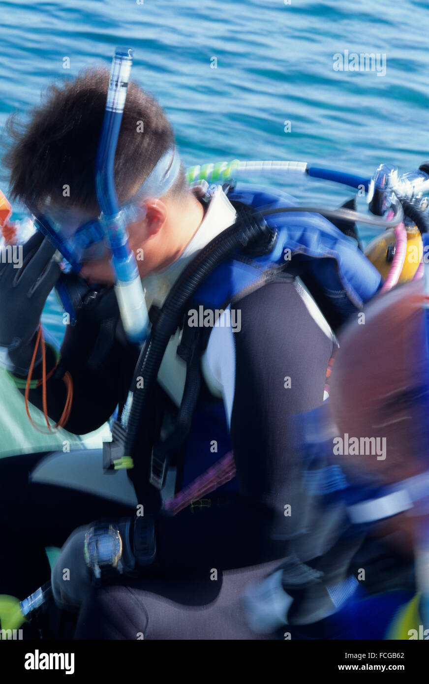 Republic of Palau, Live a board scuba dive operation Stock Photo - Alamy