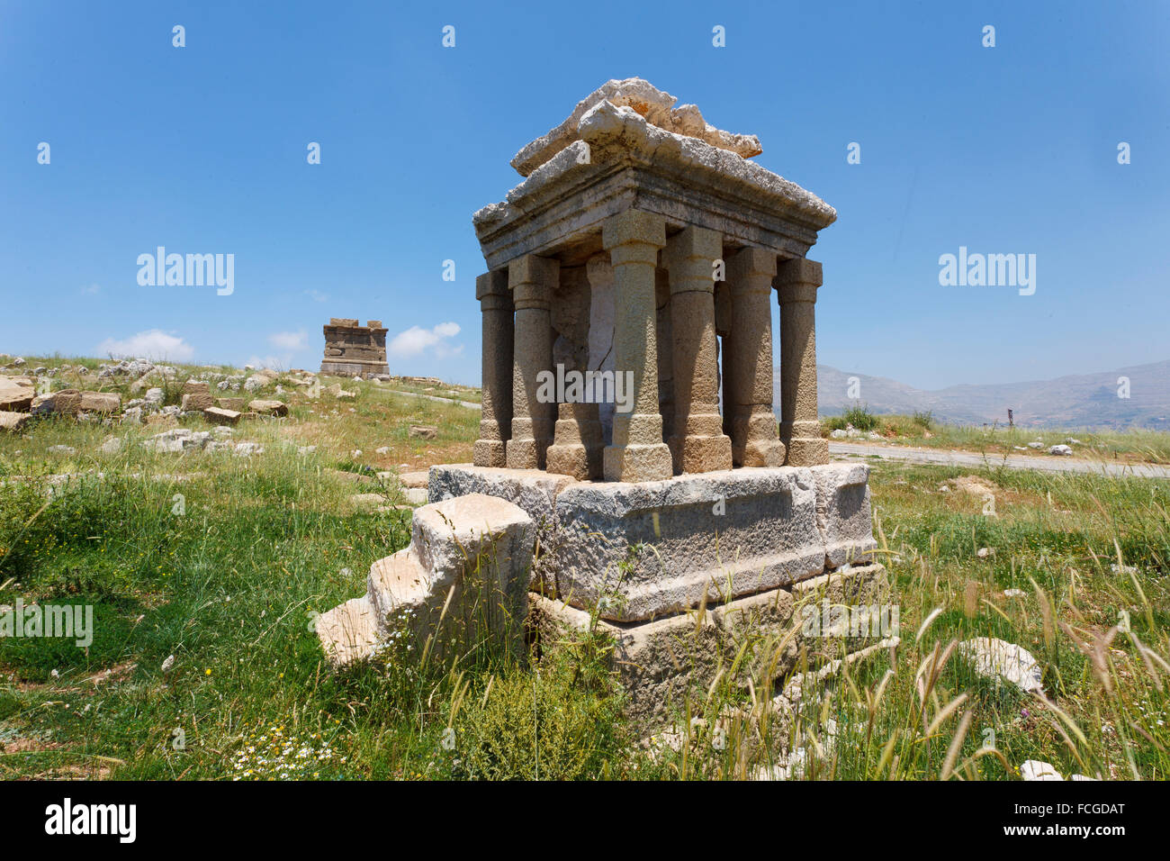Ancient ruins in Faqra near Faraya, Lebanon Stock Photo - Alamy